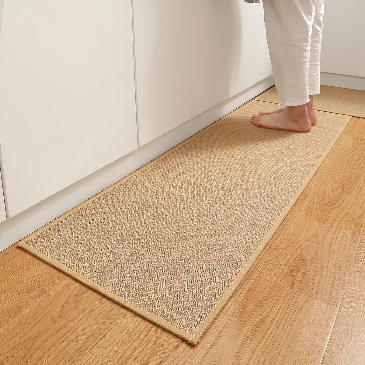 Jute-carpet-home-kitchen-floor-mat-anti-slip-and-oil-resistant-foot-mat ...