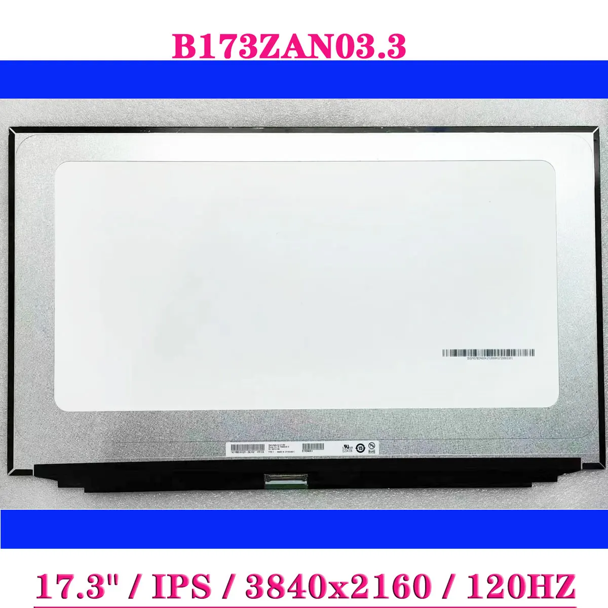 B173ZAN03-3-UHD-3840x2160-EDP-40Pins-120HZ-For-Game-Laptop-LCD-Screen ...
