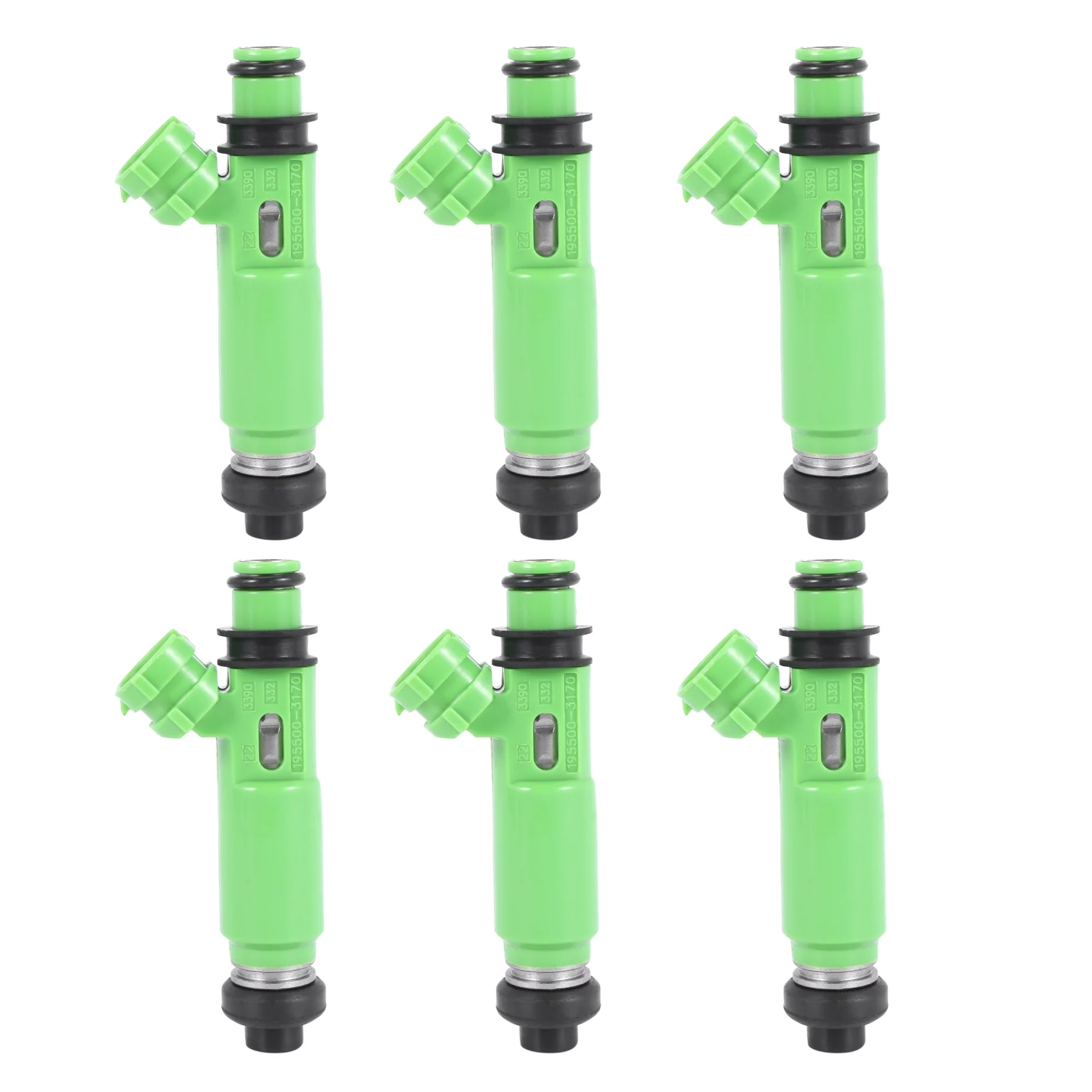 6Pcs/Lot Fuel Injectors 195500-3170 1955003170 MD332733 for Mitsubishi ...