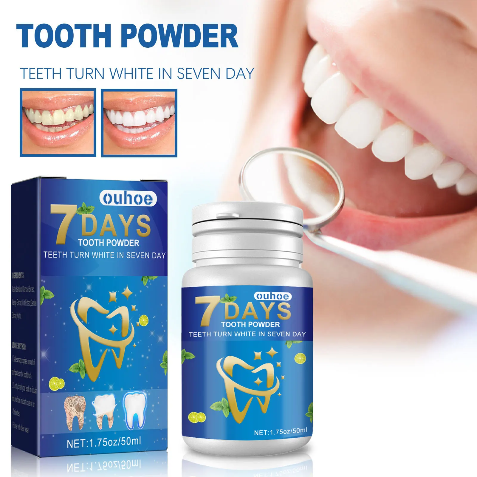 7-Days-Tooth-Powder-Whitening-Clean-Stains-Tooth-Powder-50ml-Protect ...