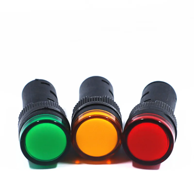 10PCS-P53-16mm-Indicator-LED-Lamp-Signal-Pilot-Lamp-AD16-16C-LED-Power ...