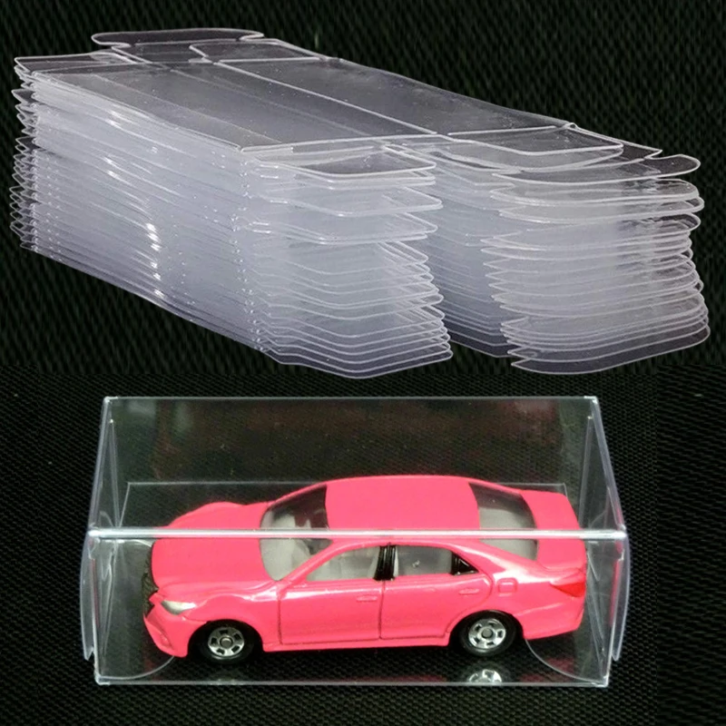 10-20-30-50-100Pcs-30x40x82mm-Clear-PVC-Box-Car-Model-Display-Boxes-Car ...