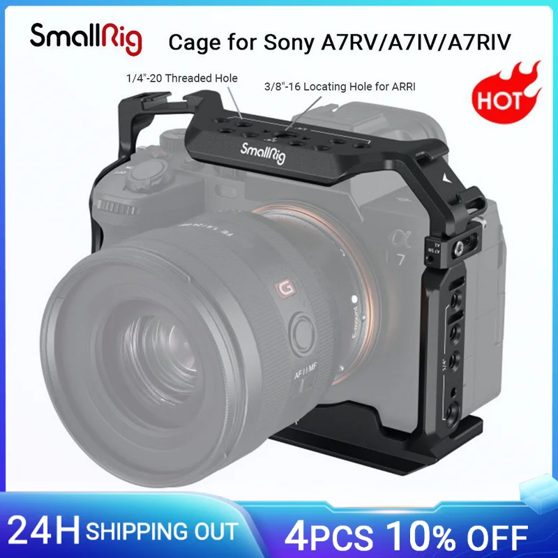 SmallRig-A7m4 A7 IV 풀 DSLR 카메라 케이지, 소니 알파 a7iv A7 IV/알파 7S III 고급 케이지 ...