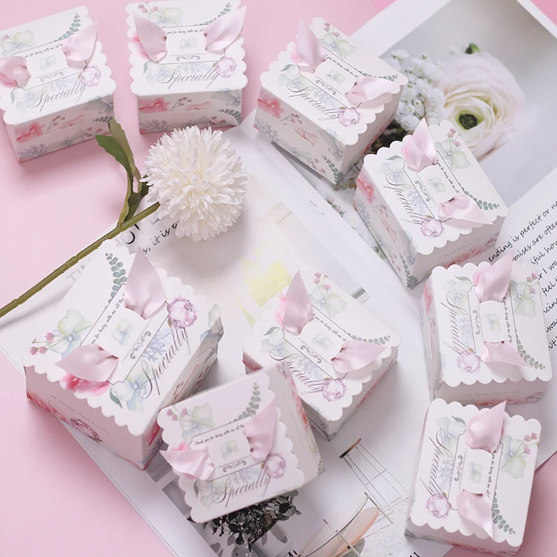 20/30/50 Pcs Wedding Sweets Candy BOX Guests Gift Boxes Paper Packaging ...