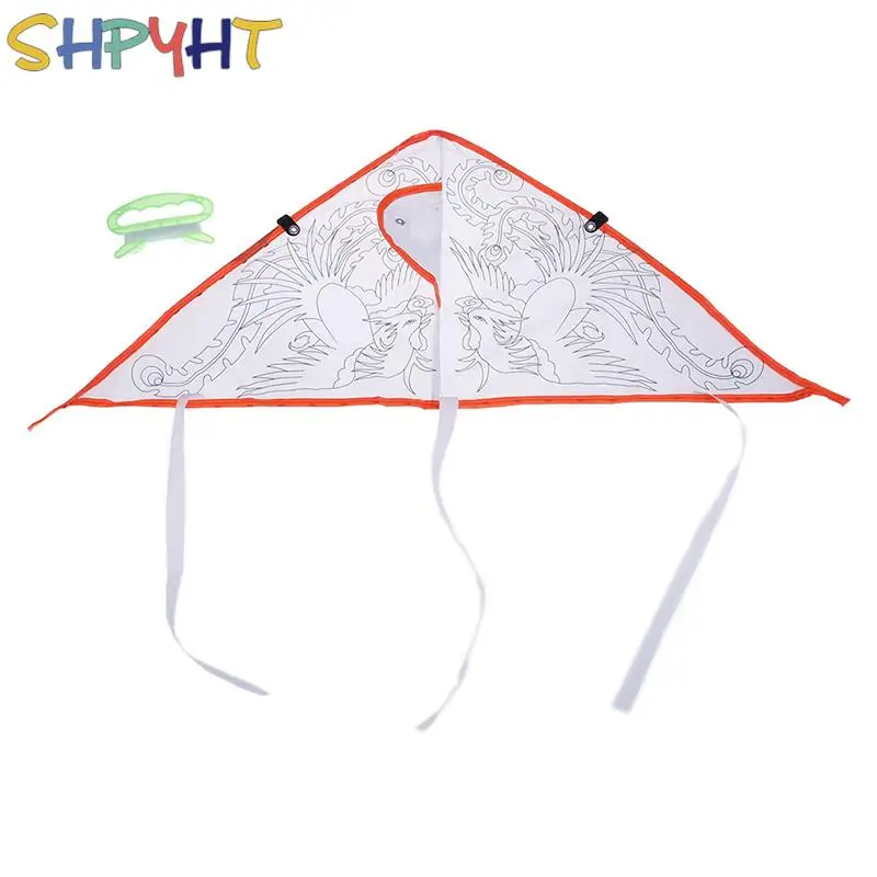 Random-1pc-DIY-Painting-Kite-Colorful-Kite-Flying-Foldable-Outdoor ...
