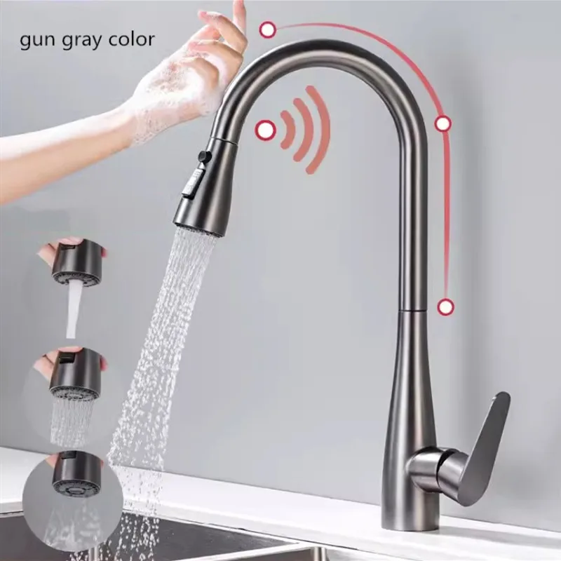 Smart-Touch-Kitchen-Faucets-Crane-For-Sensor-Kitchen-Water-Tap-Sink ...