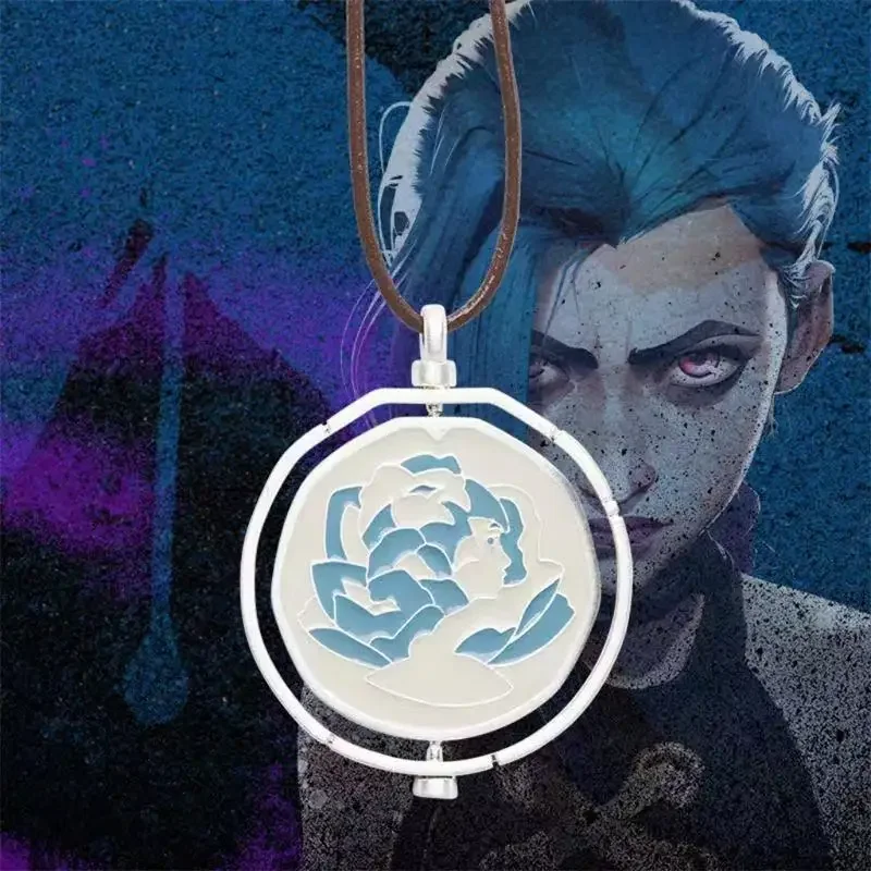 The-Battle-of-Two-Cities-Jinx-Blue-Rose-Rotating-Necklace-Anime-Male ...