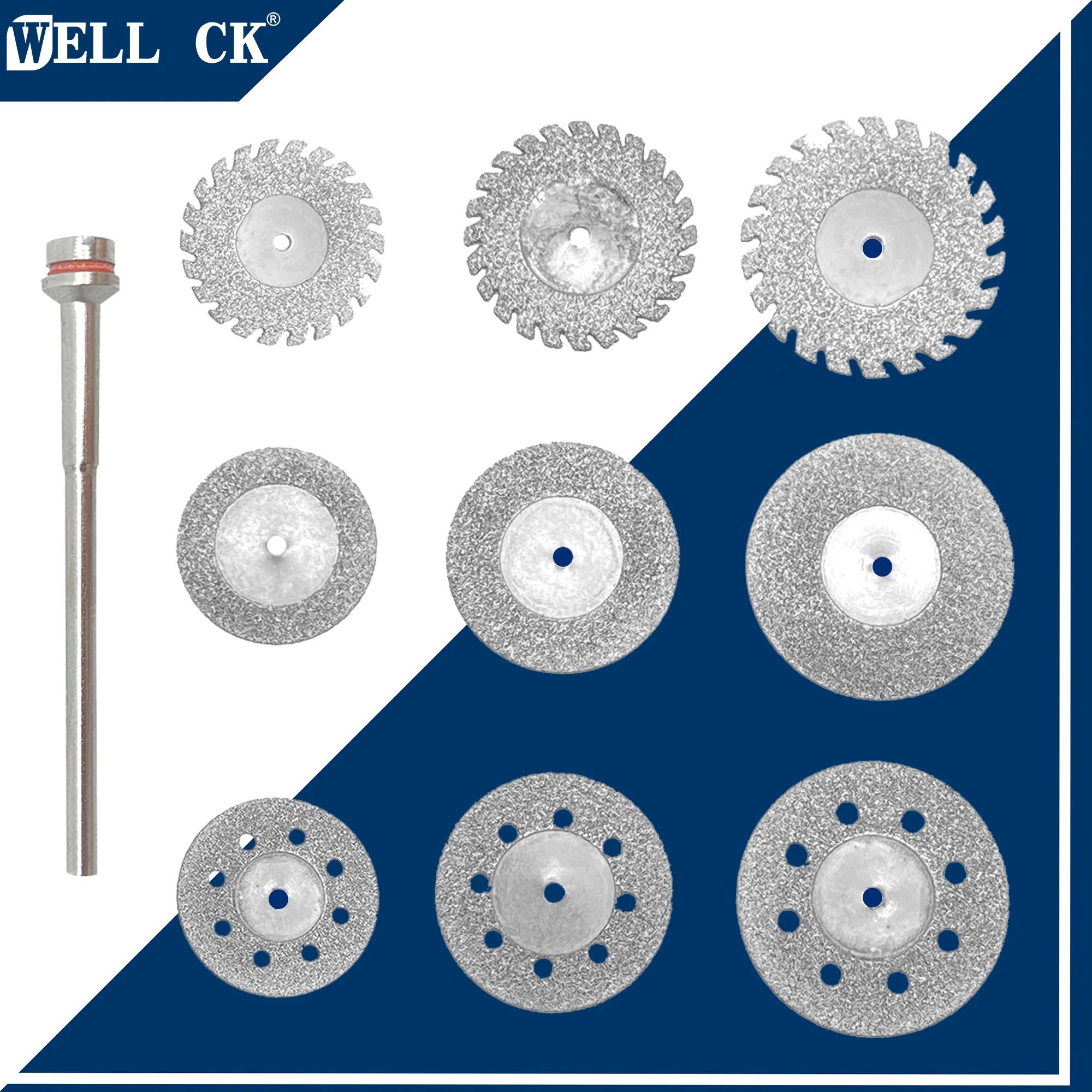 WELL-CK-10pcs-Dental-Lab-Diamond-Disc-0-20mm-Double-Side-Grit-Disk ...