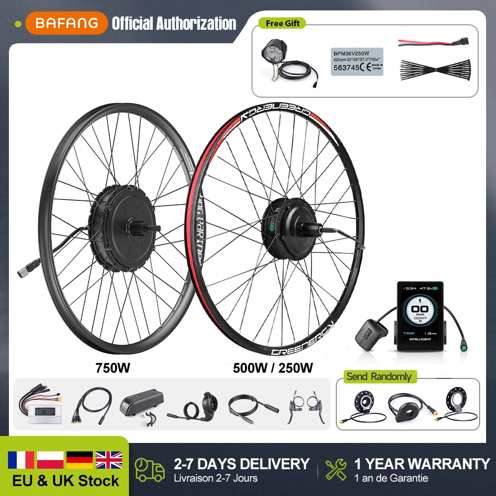 Bafang Wiel Naaf Motor 750W 500W 250W Elektrische Fiets Conversieset 20 ...