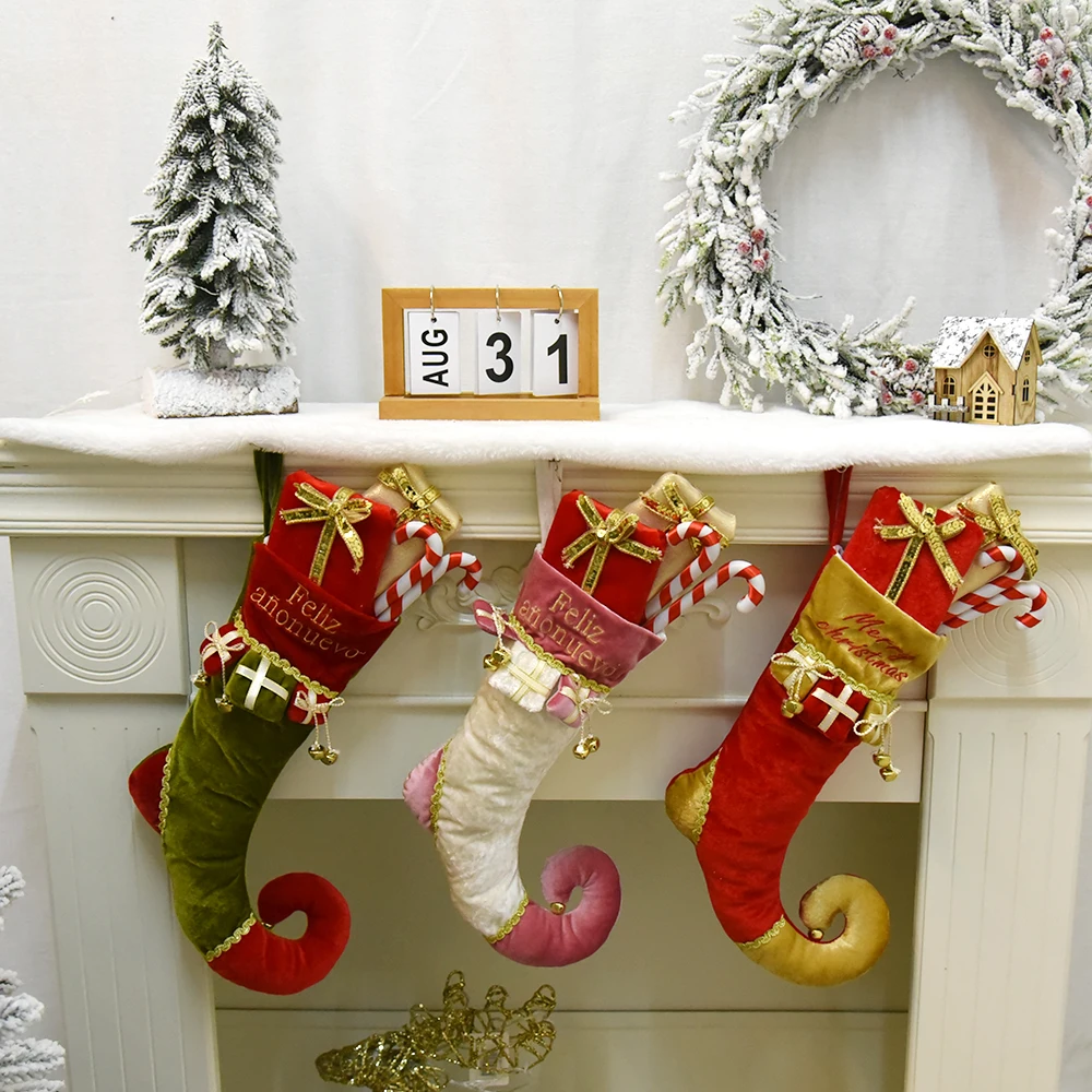 Custom Curved Toe Christmas Stocking | Gifts Flash
