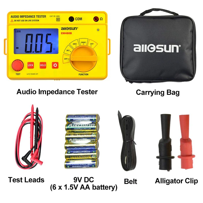 Digital-Insulation-Resistance-Meters-Earth-Audio-Impedance-Tester ...