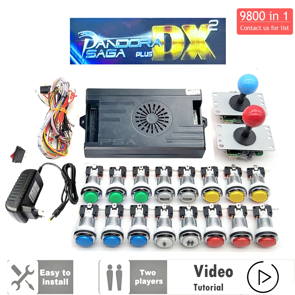 9800-In-1-Pandora-Saga-Dx-Kit-2-Player-Arcade-Machine-Diy-Kit-Arcade ...