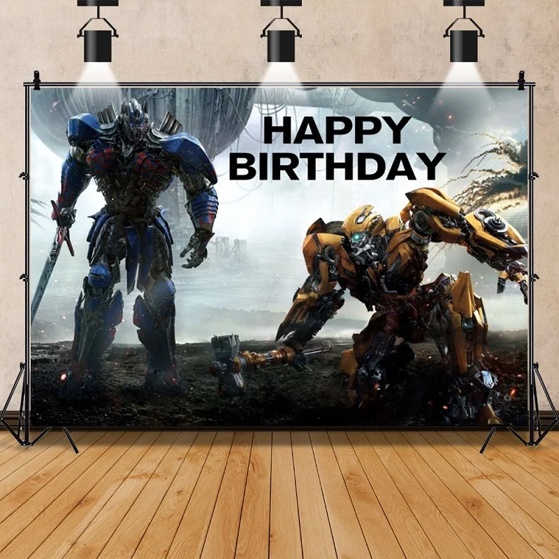 Customized Transformers Birthday Banner Transformer Optimus Prime