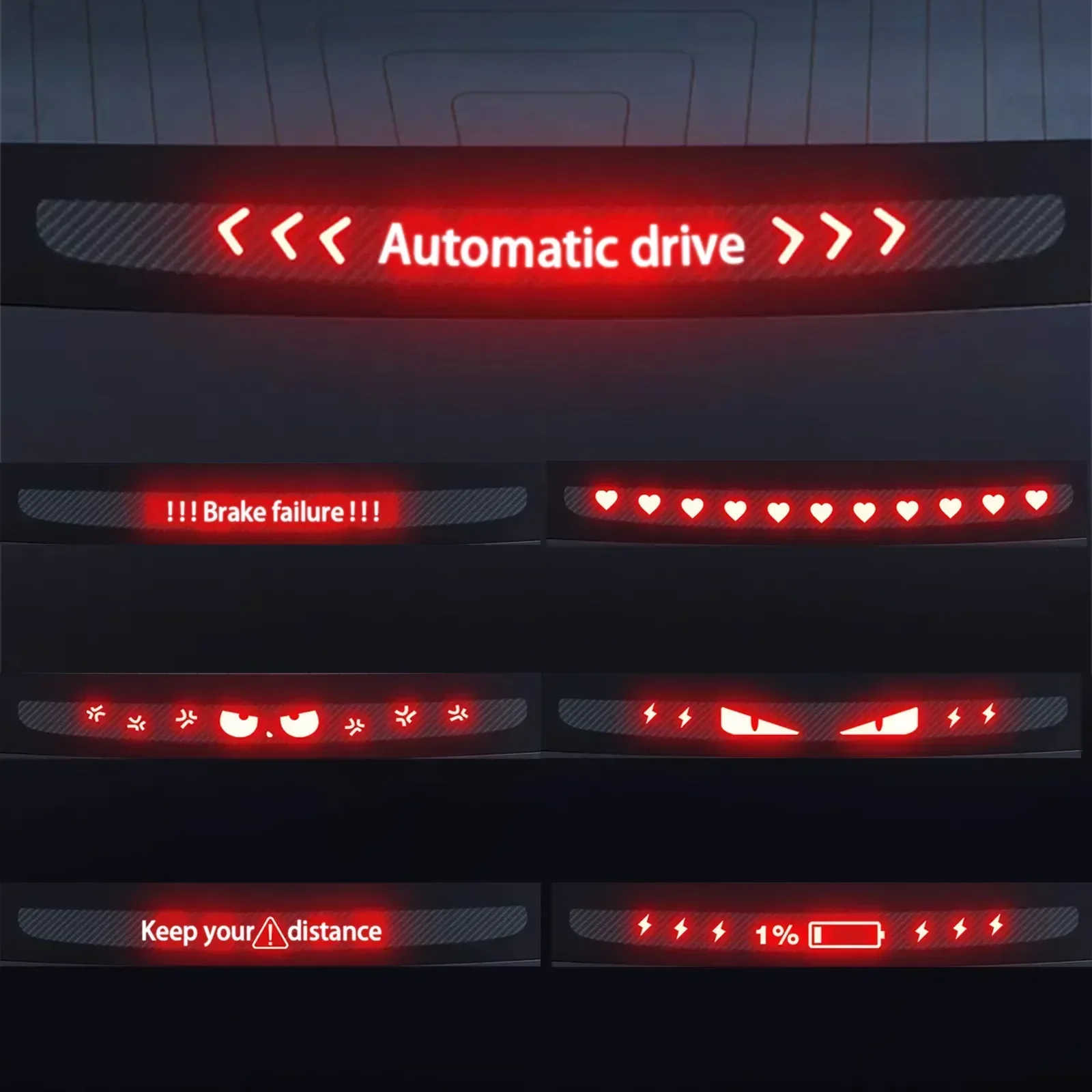 Fashion-Funny-DIY-Car-Stickers-for-Model-3-High-Mounted-Brake-Acrylic ...