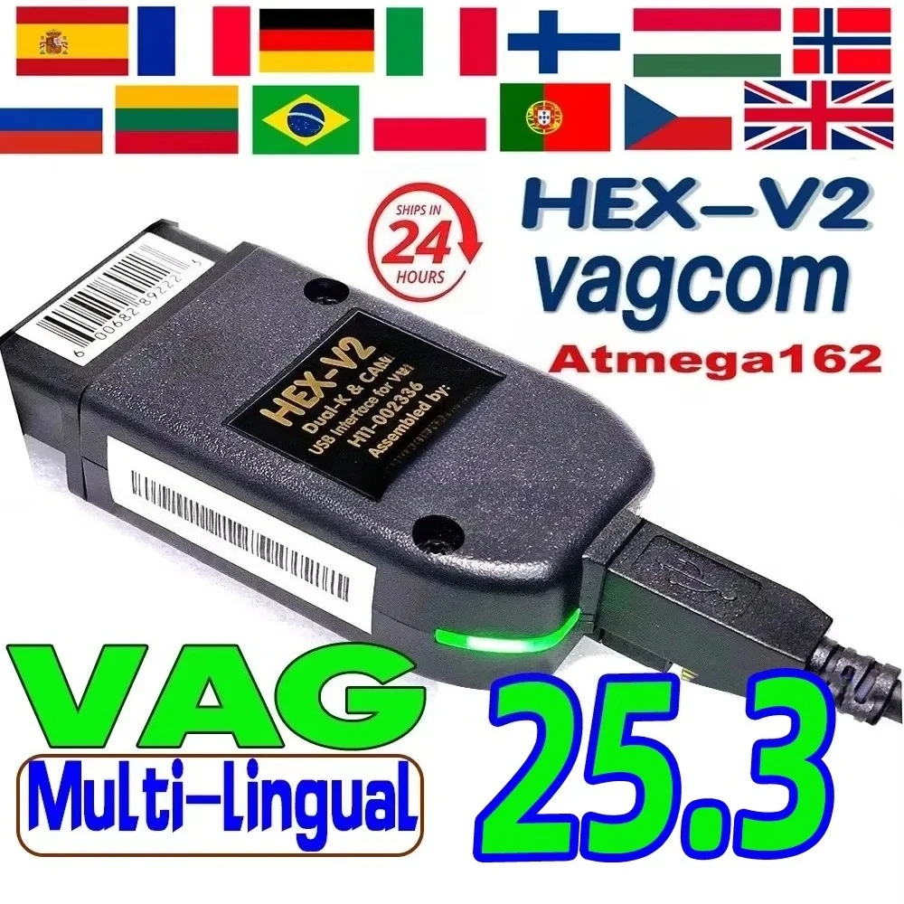 2026 Newest VCDS 25.3 VAG Scanner Tool Cable OBD2 Diagnostic Multi ...