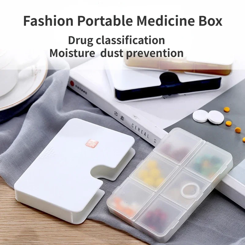 1PCS Pill Case Days Weekly Case 6 Grids Medicine Tablte Dispenser ...