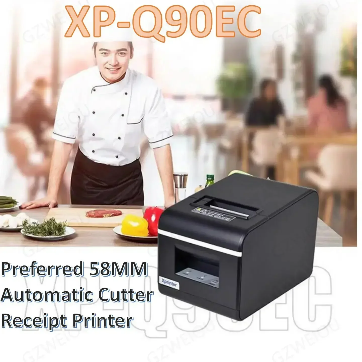 Xprinter-XP-Q90EC-58mm-Thermal-Printer-fast-Automatic-Cutting-Kitchen ...