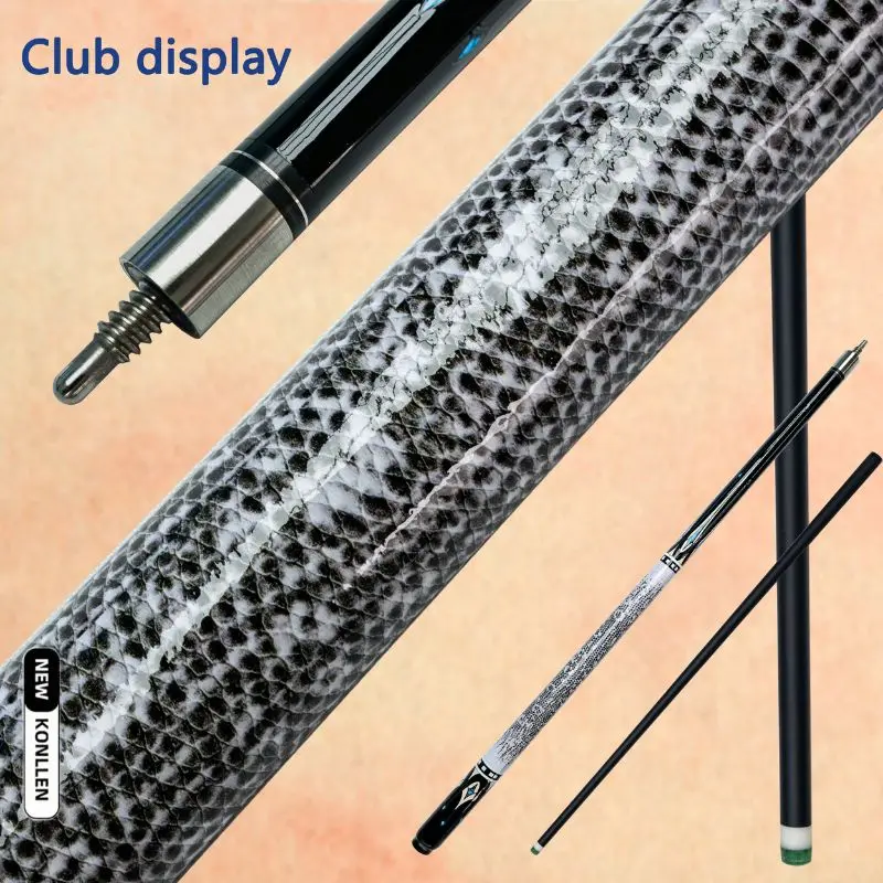 High-Quality-Carbon-Pool-Cue-Lizard-Grip-Handle-Fast-Steel-Joint-Stable ...