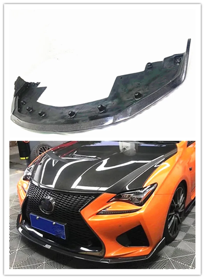 For-2014-2017-Lexus-rcf-5-0-carbon-fiber-front-lip-front-scoop-spoiler ...