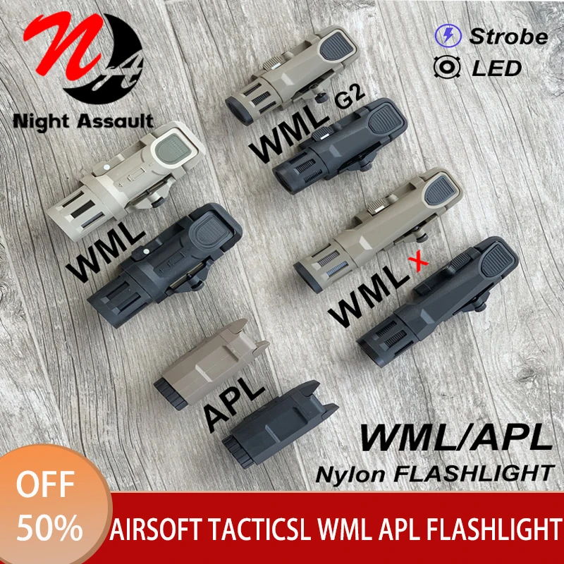 WADSN-Airsoft-WML-APL-luz-LED-t-ctica-de-nailon-de-alto-l-menes ...