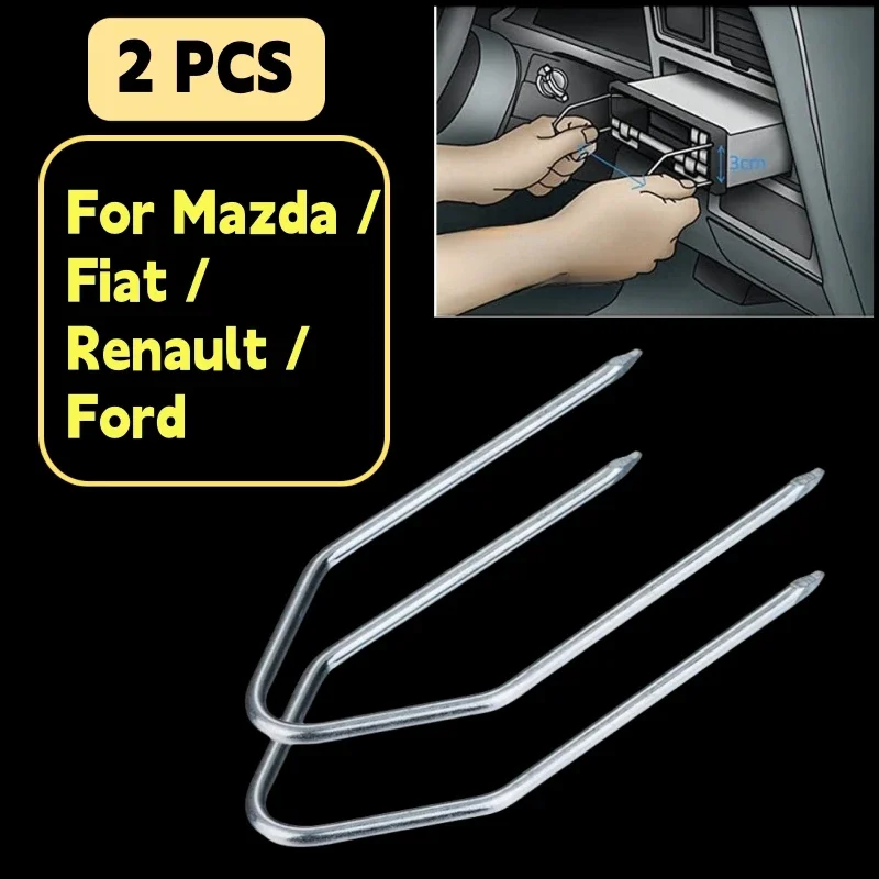 2Pcs-Car-Stereo-Radio-Removal-Keys-CD-Changer-Disassembly-Tool-Fit-for ...