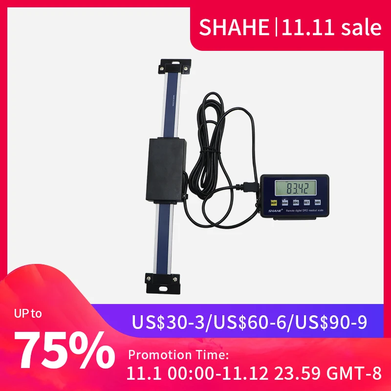 0 150mm Digital Linear Scale with Remote Display Digital Readout Linear ...