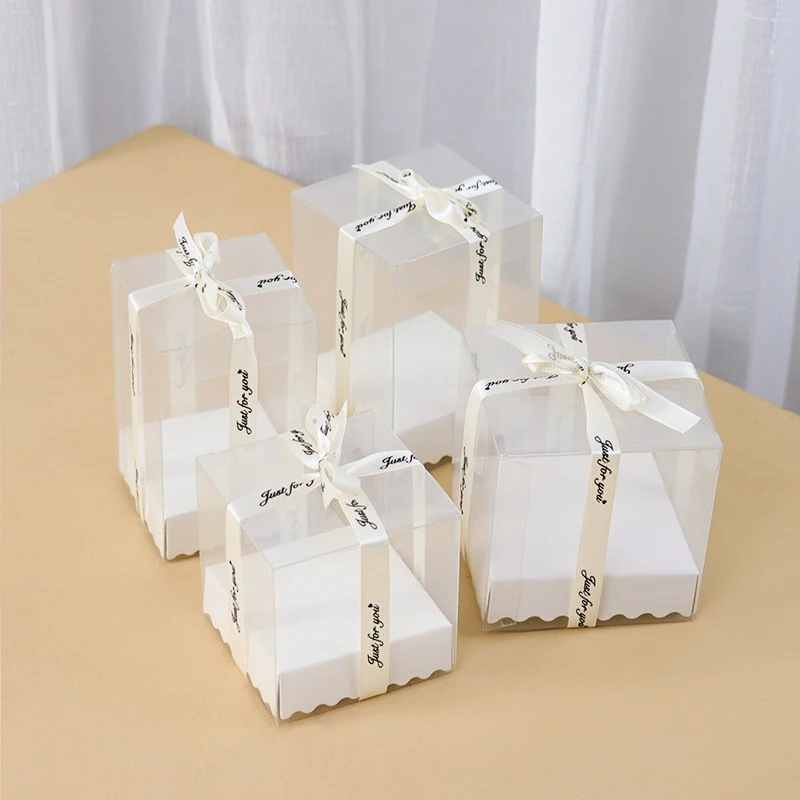 Transparent-Gift-Packaging-Box-With-Base-DIY-Craft-Candle-Gift-Boxes ...