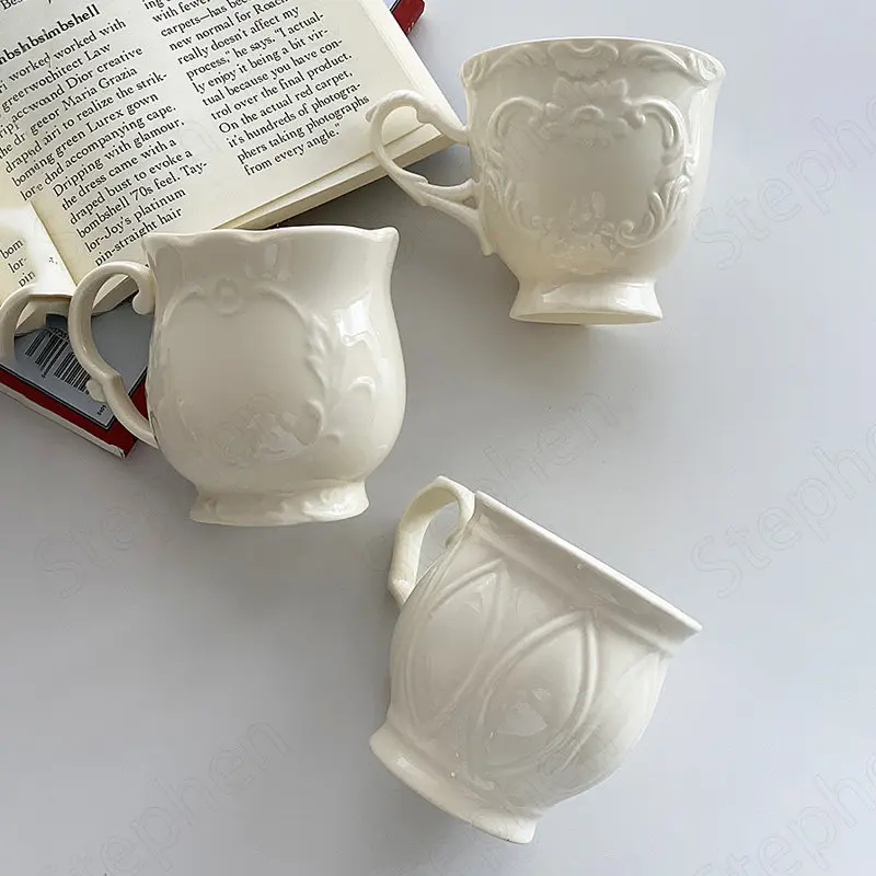 European-Classical-Relief-Ceramic-Mug-Creative-Palace-Retro-Afternoon ...