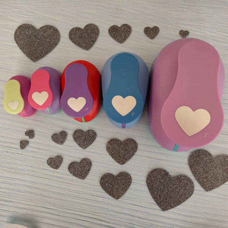 1PC Heart Hole Punch 8mm 15mm 23mm 36mm 49mm 72mm DIY Embossing ...