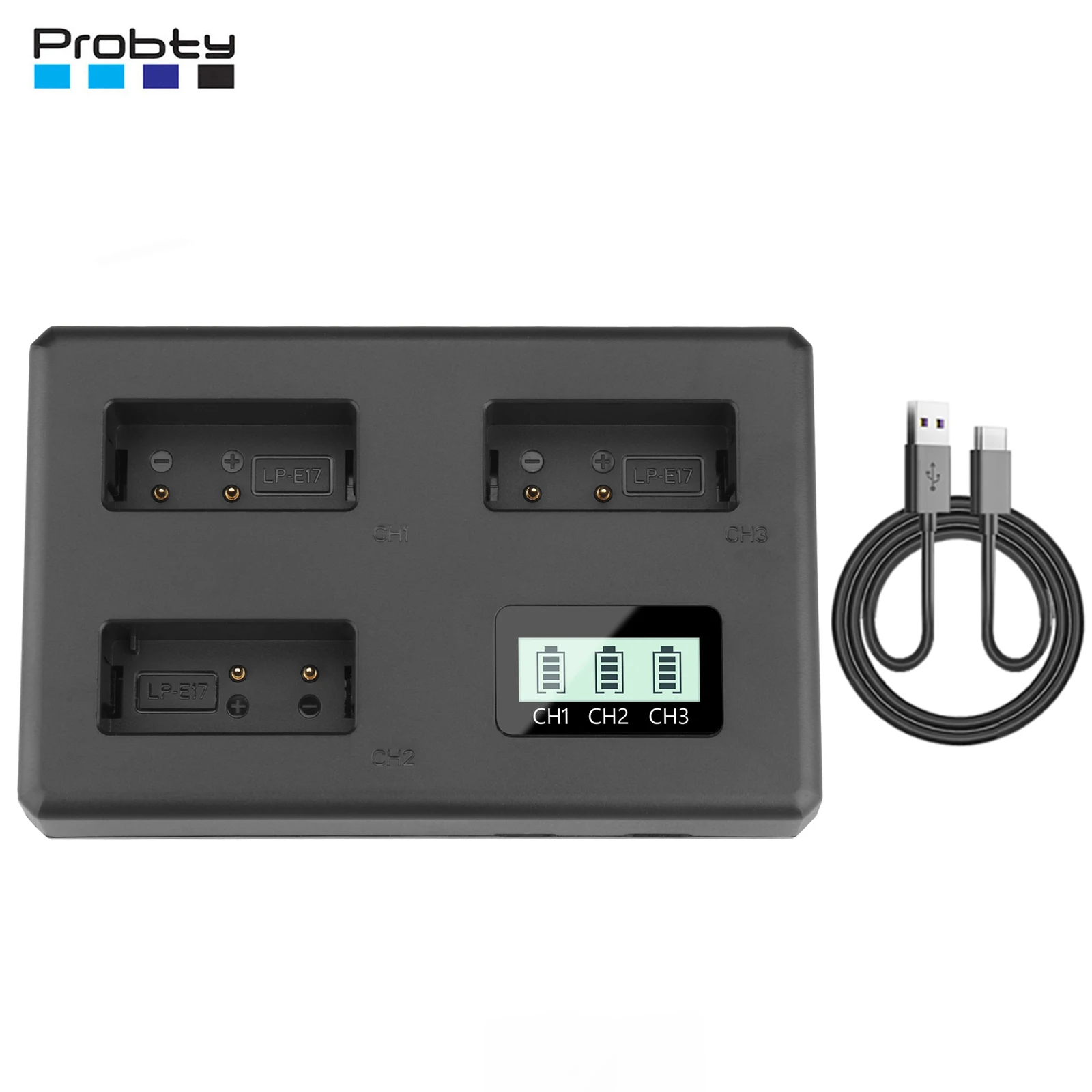 LP-E17 Triple Slot Battery Charger LP-E17 Charger for Canon EOS RP R50 ...