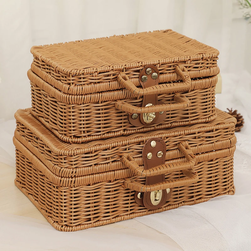 New-Retro-Rattan-Suitcase-with-Hand-Gift-Box-Manual-Woven-Cosmetic ...
