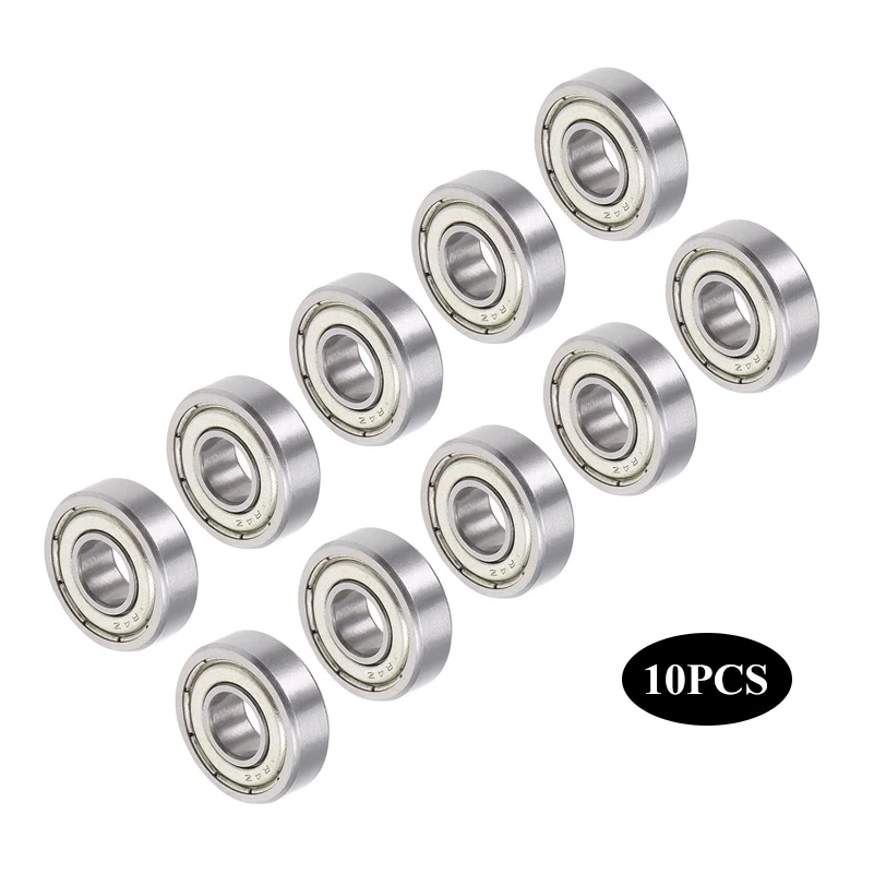 10Pcs R4-ZZ Ball Bearing 1/4"x5/8"x0.196" Inch Miniature R4 ZZ ...