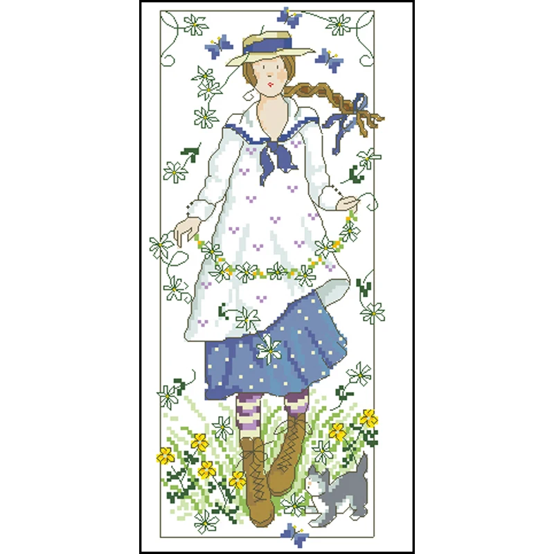 Amishop Gold Collection Beautiful Lovely Counted Cross Stitch Kit ...