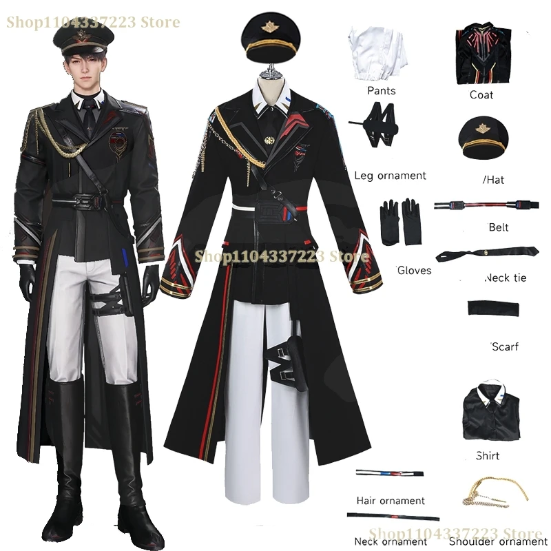 Caleb Cosplay Costume Outfit Game Halloween Fancy Farspace Colonel ...