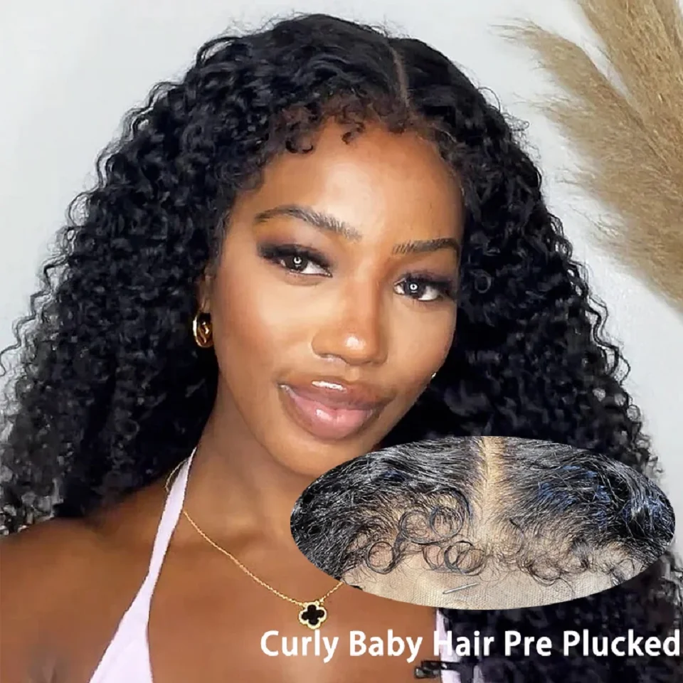 4C-Hairline-Curly-Hair-Edge-Wig-18-36-Inch-Kinky-Curly-13x4-Lace-Front ...