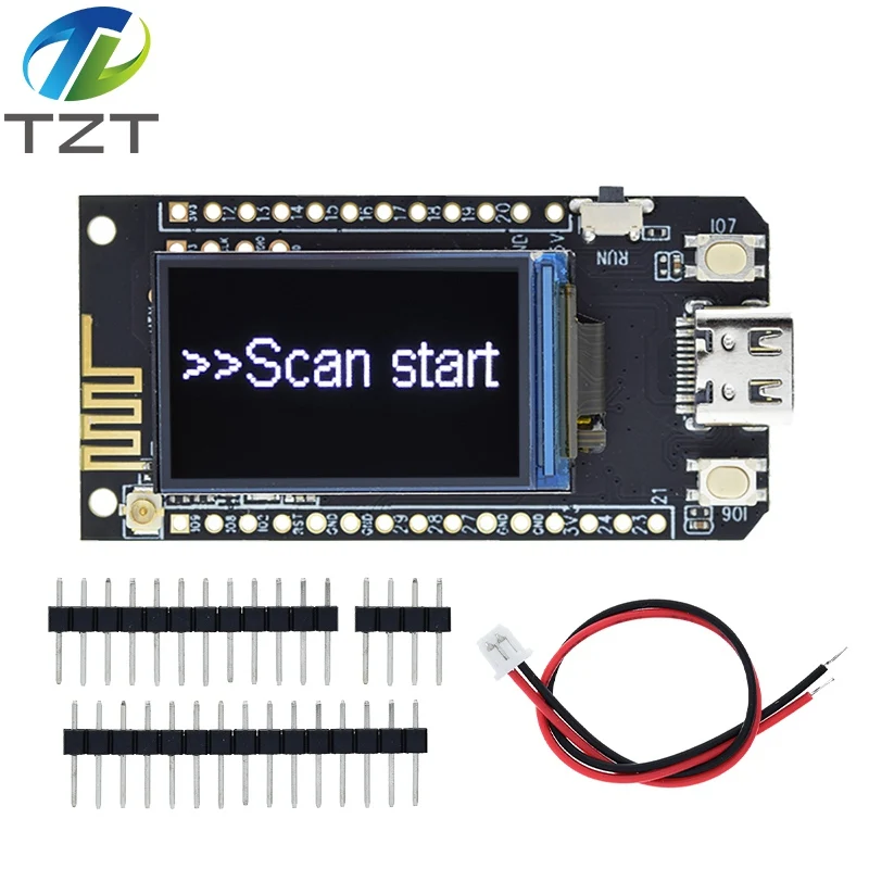 TZT T-PicoC3 ESP32-C3 RP2040 Wireless WIFI Bluetooth Module Development Board Dual MCU 1.14 Inch ...