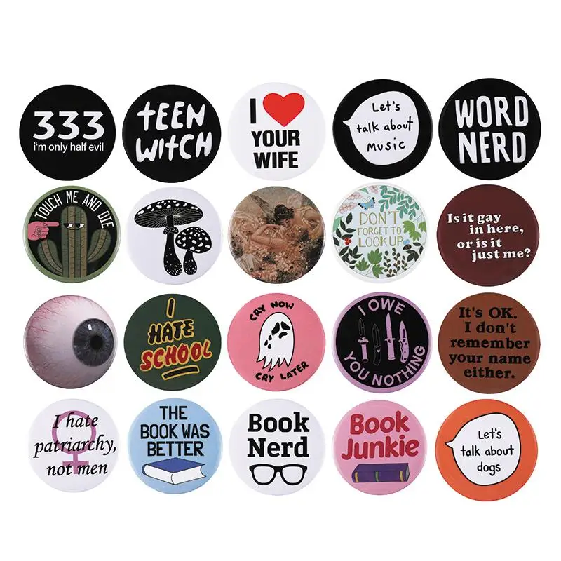 Eye-Tinplate-Pins-I-Hate-School-Button-Brooch-Lapel-Badges-Cartoon ...