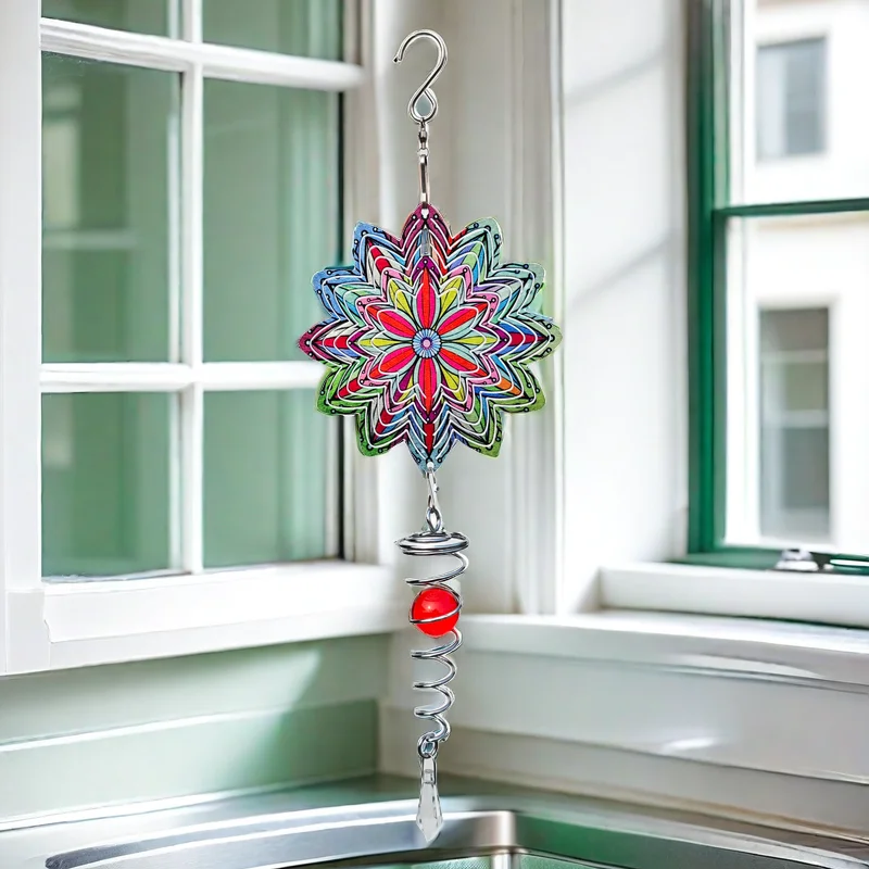 39-cm-15-35-Inch-Colorful-Windmill-3D-Wind-Chimes-Outdoor-Hanging ...