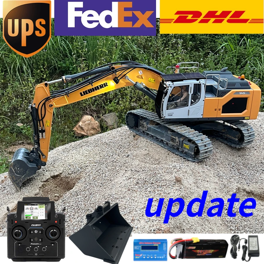 2022 NEW 1/14 Metal Electro RC Hydraulic Excavator R 945 Model Update With 5CH Valve Pl18ev ...