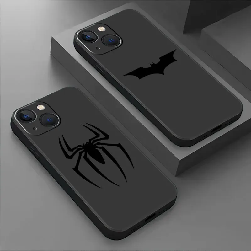 Comics-Marvel-SpiderMan-Batman-Case-For-Apple-iPhone-15-14-11-13-12-Pro ...