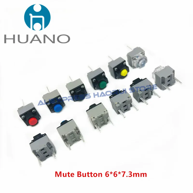 Free-Shippin-10Pcs-HUANO-Mute-Button-6-6-7-3MM-Silent-Switch-Wireless ...