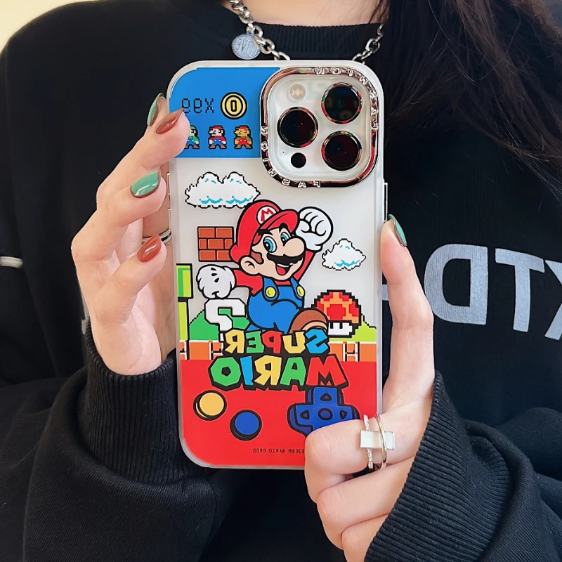 New-Mario-Phone-Case-Anti-fall-Cartoon-Mario-Bros-Accessories-Suitable ...