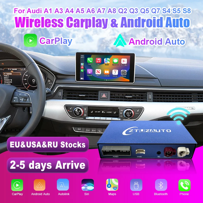 Wireless-CarPlay-Android-Auto-Interface-for-Audi-A3-A4-A5-A6-A7-A8-Q3 ...