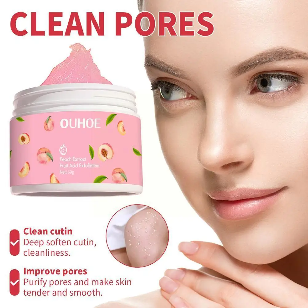 50g Facial Exfoliating Body Scrub Whitening Moisturizing Gel Cream ...