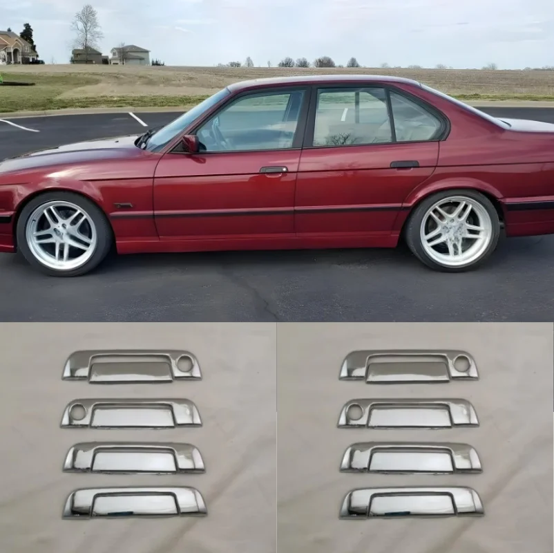 Chrome cover plated DOOR HANDLE COVER For BMW E34 E36 1995-1999 door ...