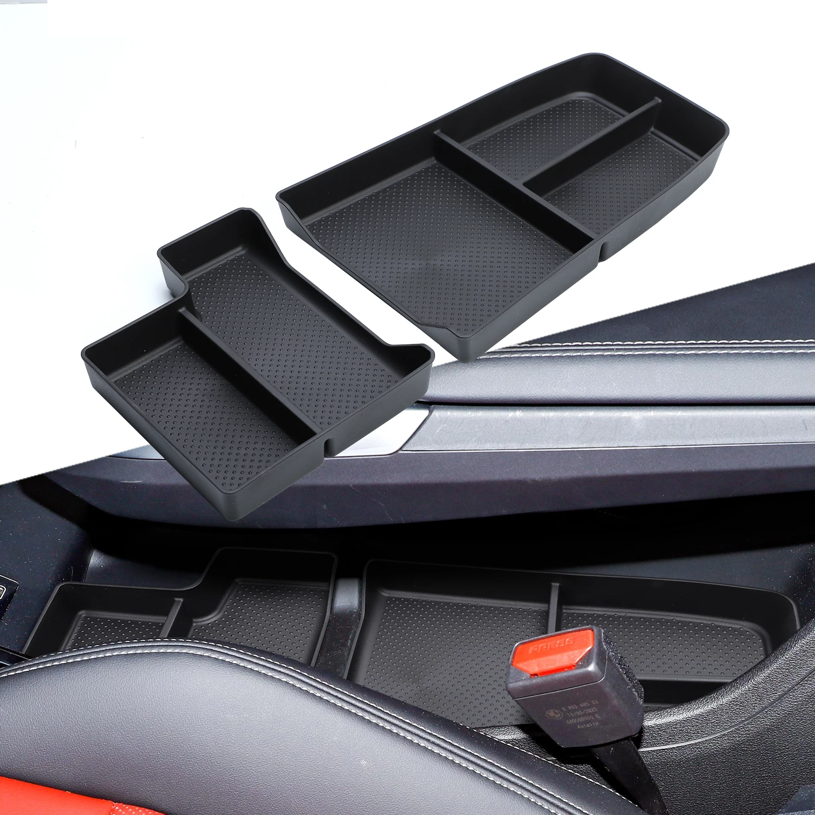 for 2022 2023 BMW X1 IX1 Car Central Storage Box 2024 X2 IX2 Center ...
