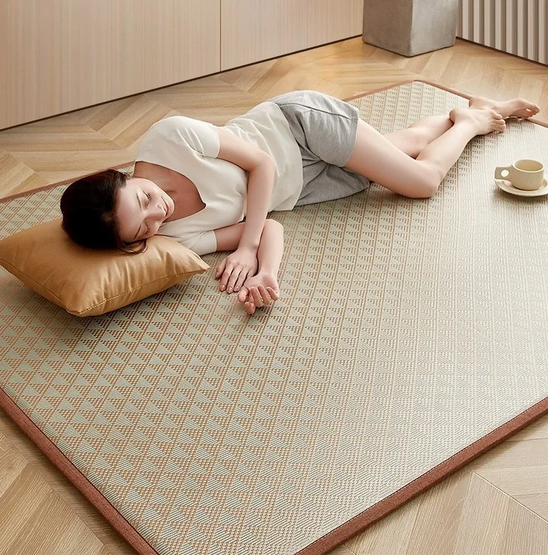 120x200CM-Summer-Linen-Lounge-Mat-Home-Bedroom-Bed-Mat-Living-Room ...