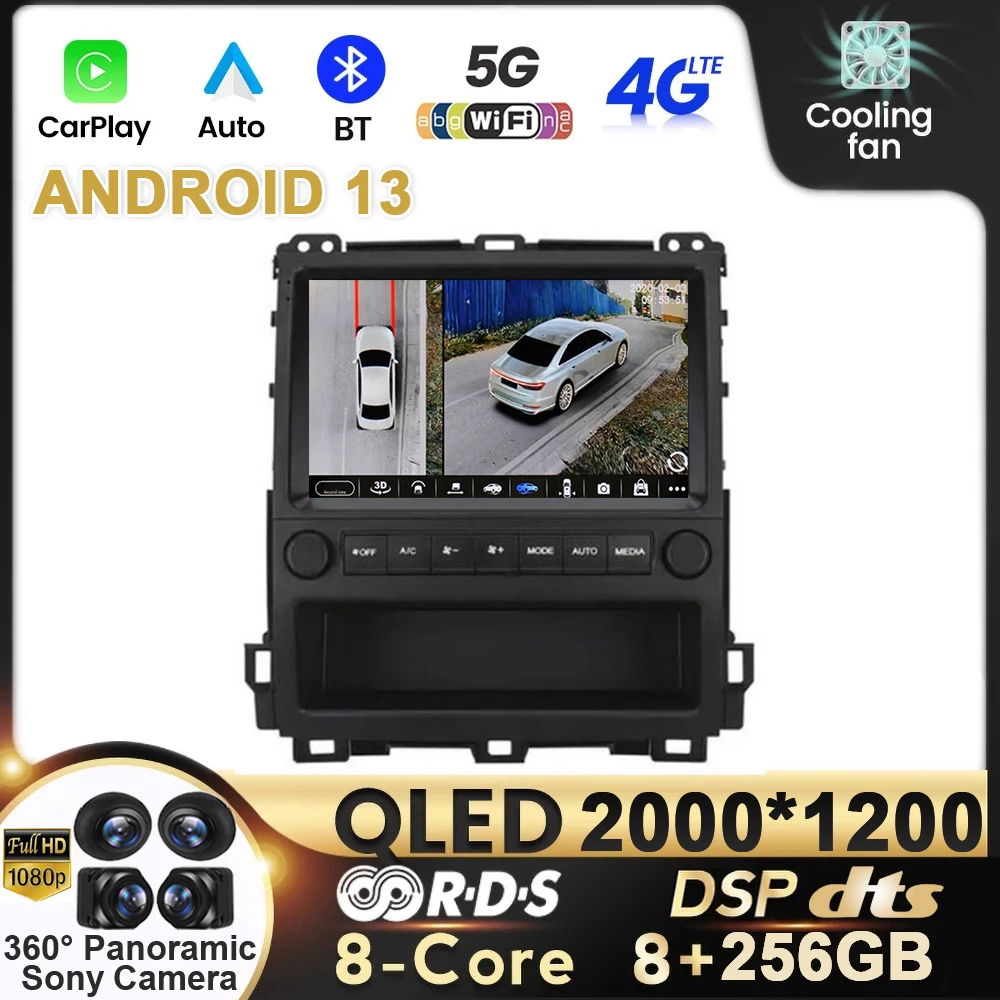 Android-13-Car-Radio-Carplay-For-Toyota-Land-Cruiser-Prado-Lexus-GX470 ...
