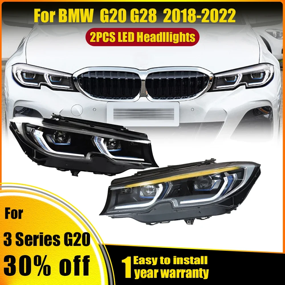 Led Headlights Headlamps For BMW G20 3 Series G28 2019 2020 2021 2022 ...