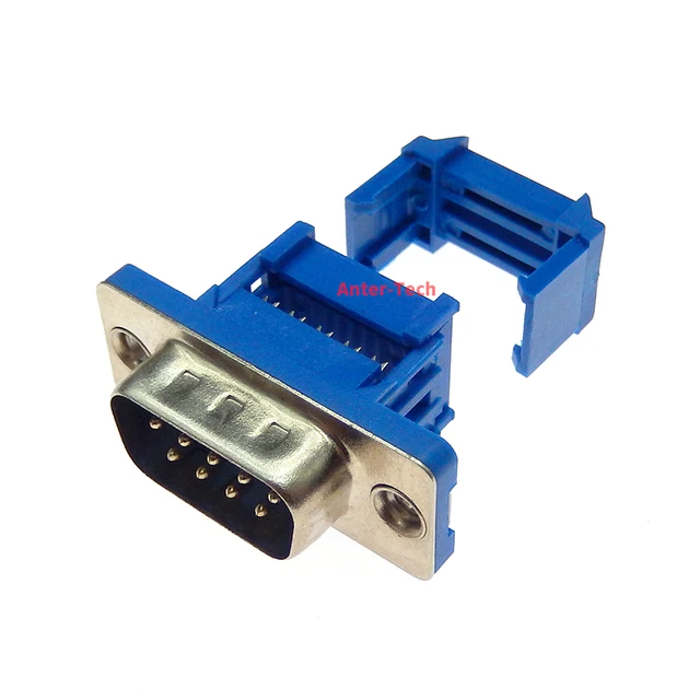 5PCS DIDC9 DB9 female serial port male IDC crimp Type D-Sub RS232 COM ...